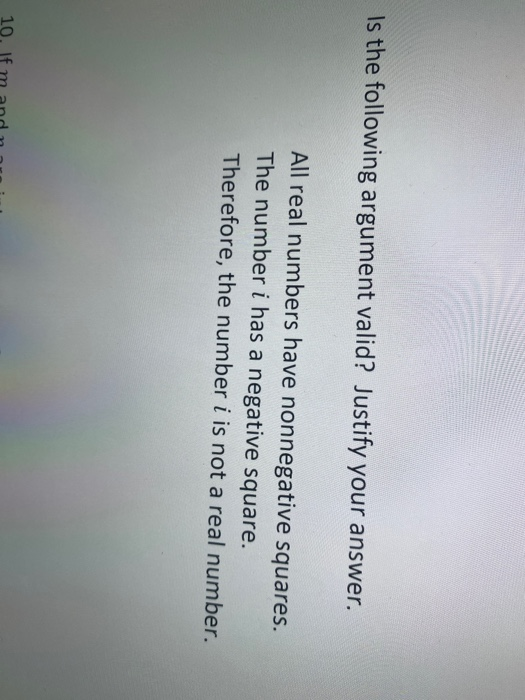 Solved Is the following argument valid? Justify your answer. | Chegg.com
