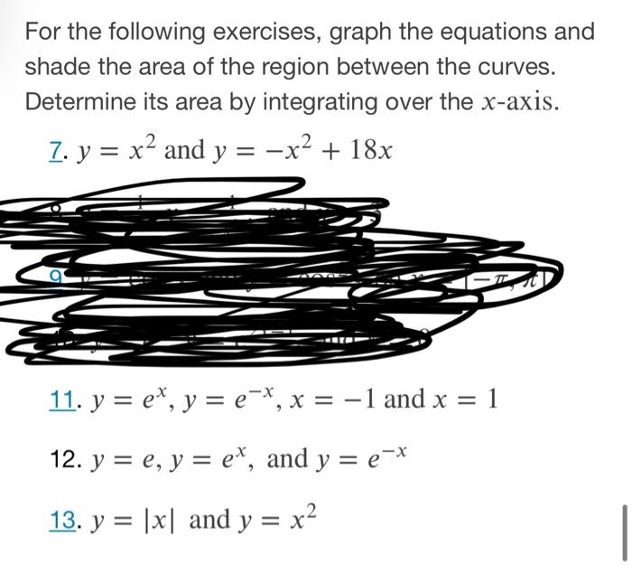 Solved For the following exercises, determine the area of | Chegg.com