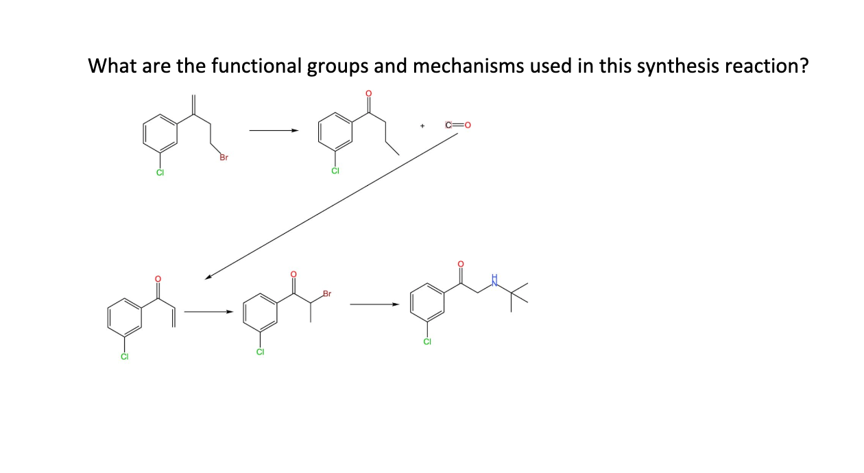 Solved What are the functional groups and mechanisms used in | Chegg.com