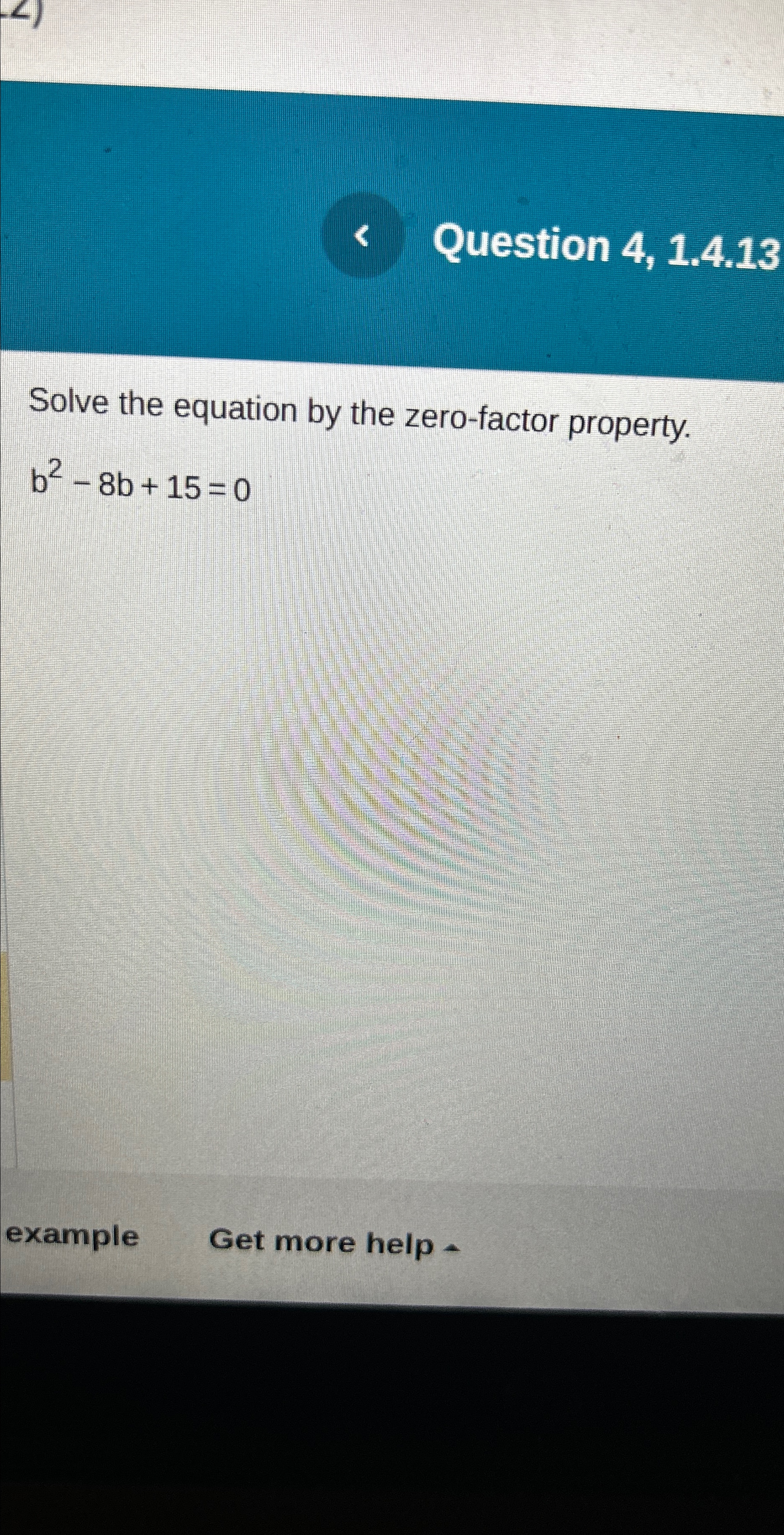 Solved Solve the equation by the zero-factor | Chegg.com