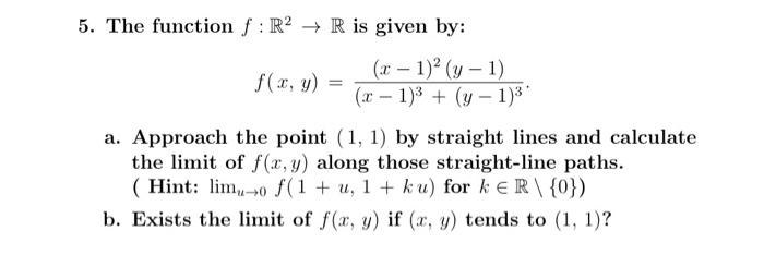 Solved 5. The function f:R2→R is given by: | Chegg.com