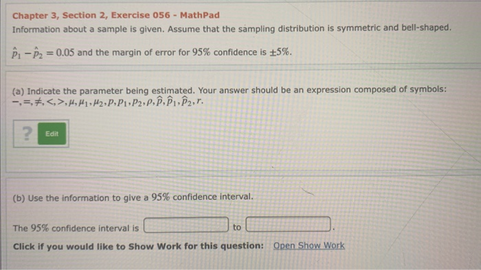 Solved Chapter 3, Section 2, Exercise 056 - MathPad | Chegg.com
