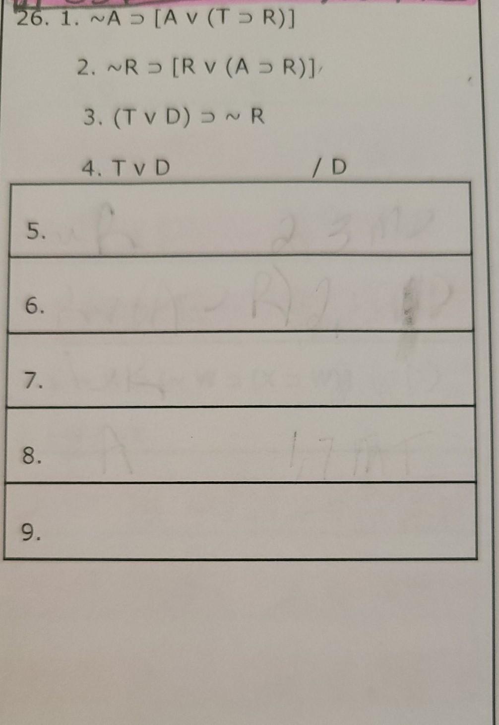 Solved Logic Natural Deduction Homework 4 Complete the | Chegg.com