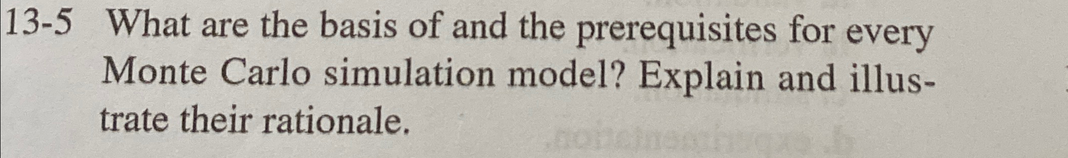 Solved 13-5 ﻿What are the basis of and the prerequisites for | Chegg.com