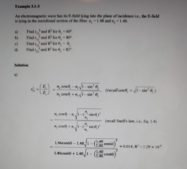 Solved 2. Consider a fiber having a cladding refractive | Chegg.com