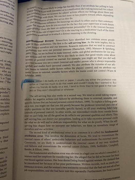 Analyze the attributional patterns you use to explain | Chegg.com