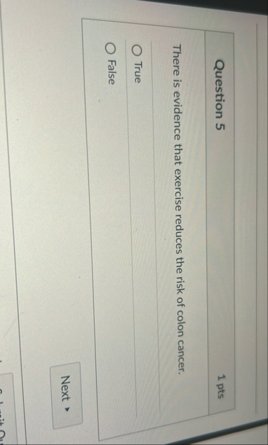 Solved Question 51 ﻿ptsThere is evidence that exercise | Chegg.com