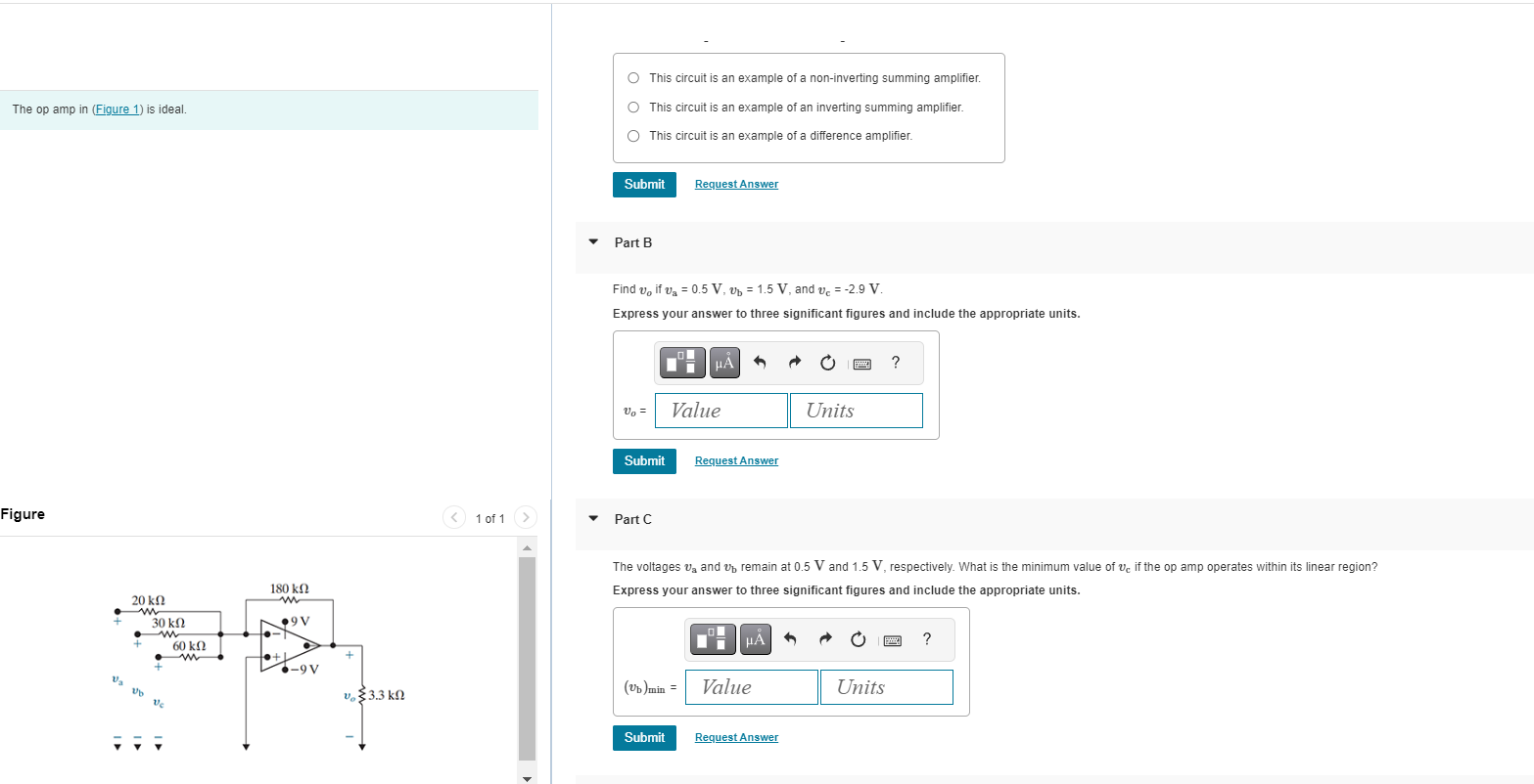 Solved This circuit is an example of a non-inverting summing | Chegg.com