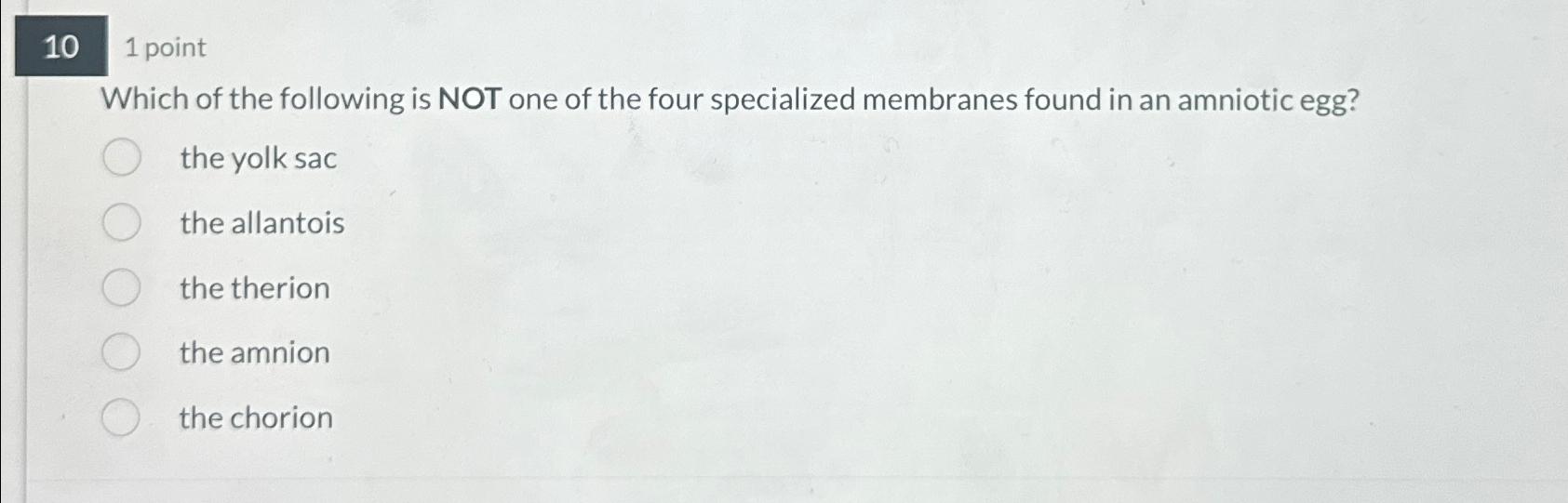 Solved 101 ﻿pointWhich of the following is NOT one of the | Chegg.com