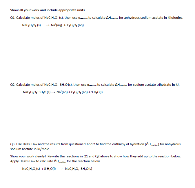 Solved Show all your work and include appropriate | Chegg.com