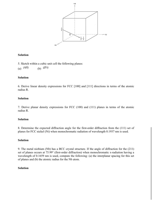 Solved 1. List the point coordinates for all atoms that are | Chegg.com