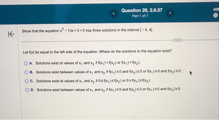 Solved Show that the equation x3−13x+3=0 has three solutions | Chegg.com