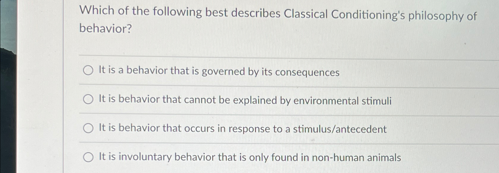 Solved Which of the following best describes Classical | Chegg.com