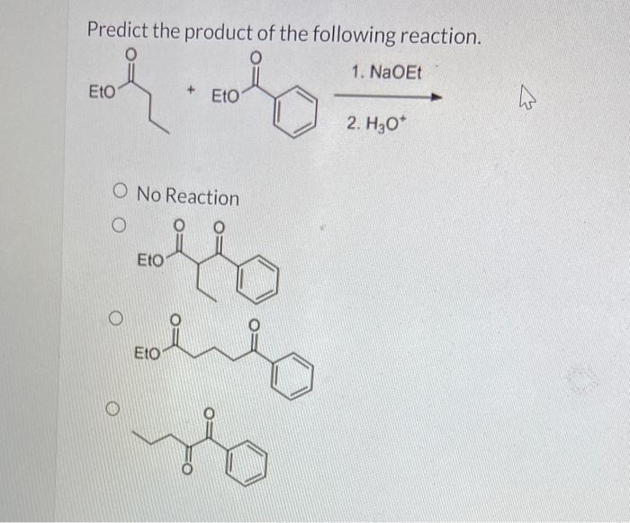 Solved Predict the product of the following reaction. H3O+ | Chegg.com