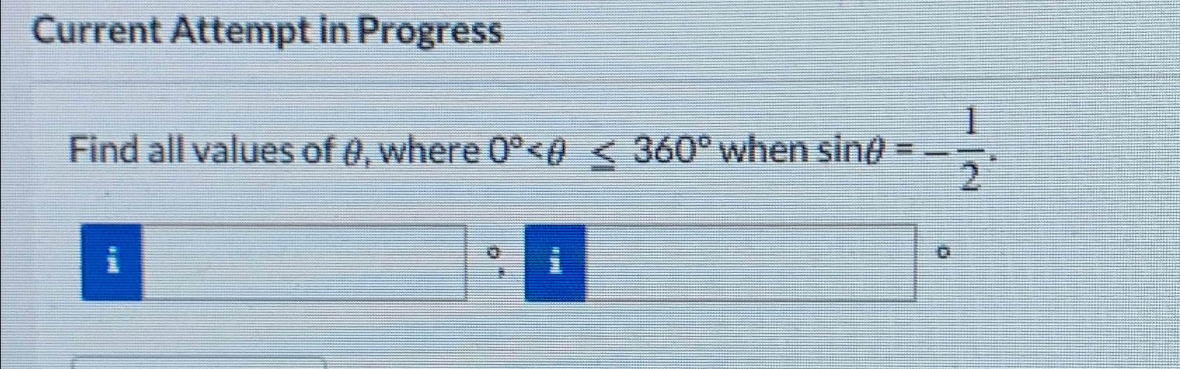 Solved Current Attempt in ProgressFind all values of θ, | Chegg.com