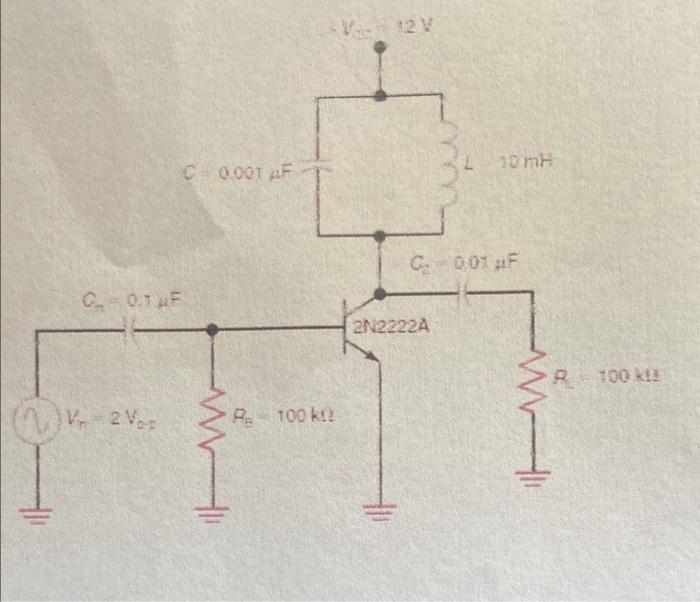 Solved Tuned Resonant Class C amplifiers The tuned Class C | Chegg.com