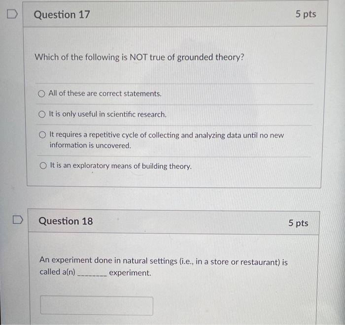 Solved Question 17 5 pts Which of the following is NOT true | Chegg.com