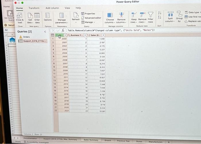 Solved I dont know how to import the query into A2 because | Chegg.com