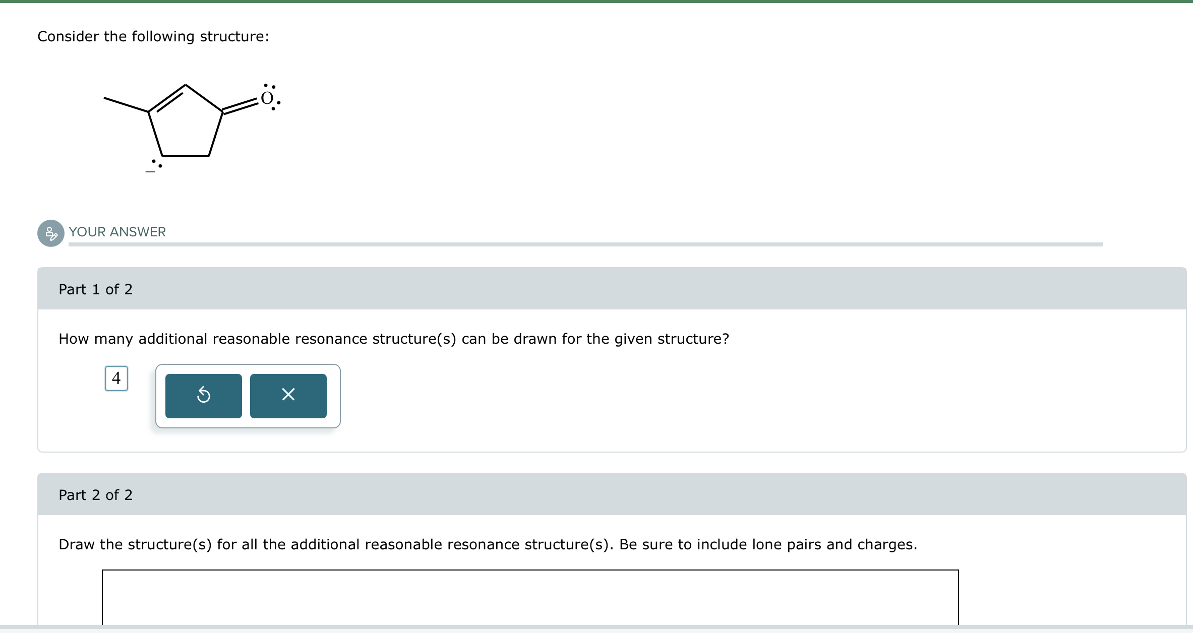 Solved Consider the following structure: Part 1 ﻿of 2 ﻿How | Chegg.com