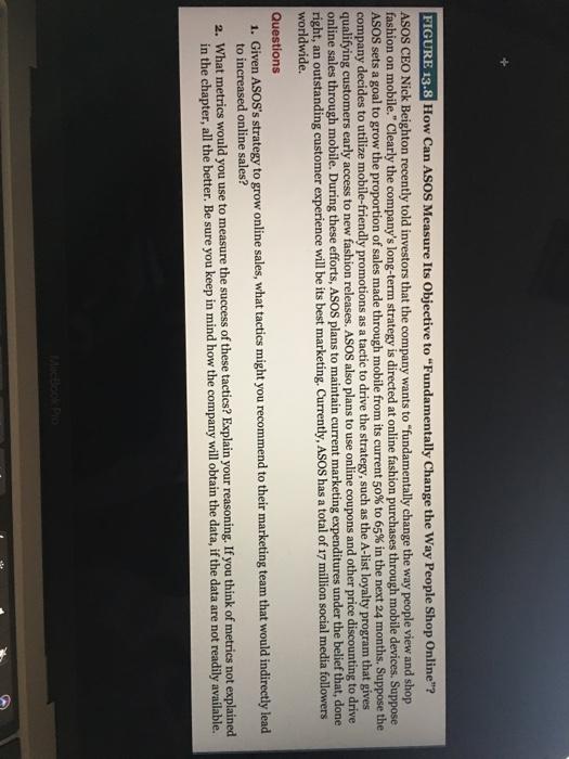 Solved FIGURE 13.8 How Can ASOS Measure Its Objective to | Chegg.com