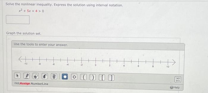 Solved Solve the nonlinear inequality. Express the solution | Chegg.com