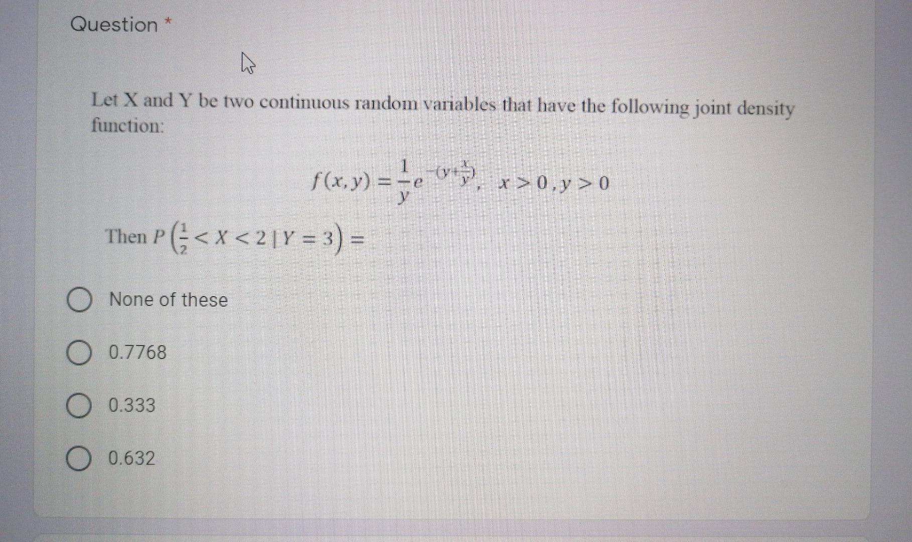 Solved Question * * ا Let X and Y be two continuous random | Chegg.com