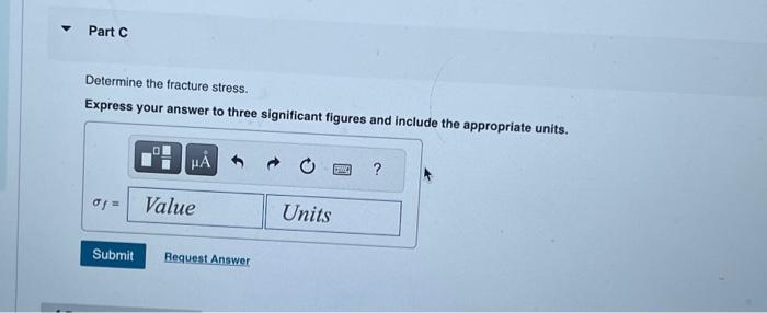 Solved A tension test was performed on a specimen having an | Chegg.com
