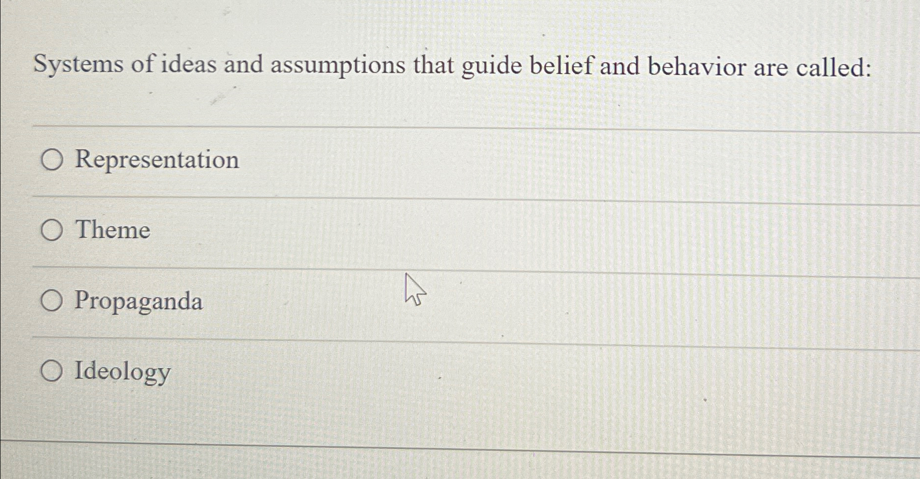 Solved Systems of ideas and assumptions that guide belief | Chegg.com