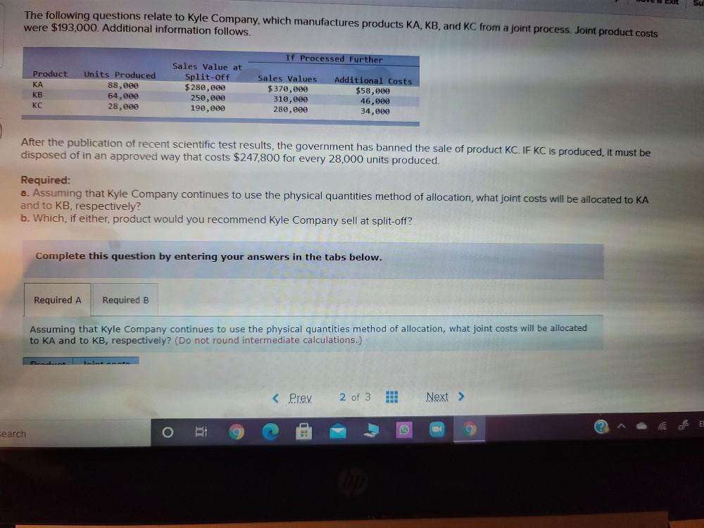 Solved The following questions relate to Kyle Company, which | Chegg.com