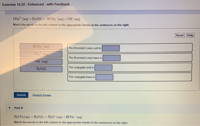 Solved HI(aq) + H2O(1) HIO (aq) + I- (aq) Match the words in | Chegg.com