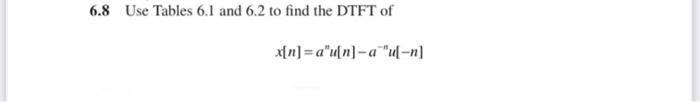 Solved 6.16 Use Equation 6.8 to determine the IDTFT of each | Chegg.com