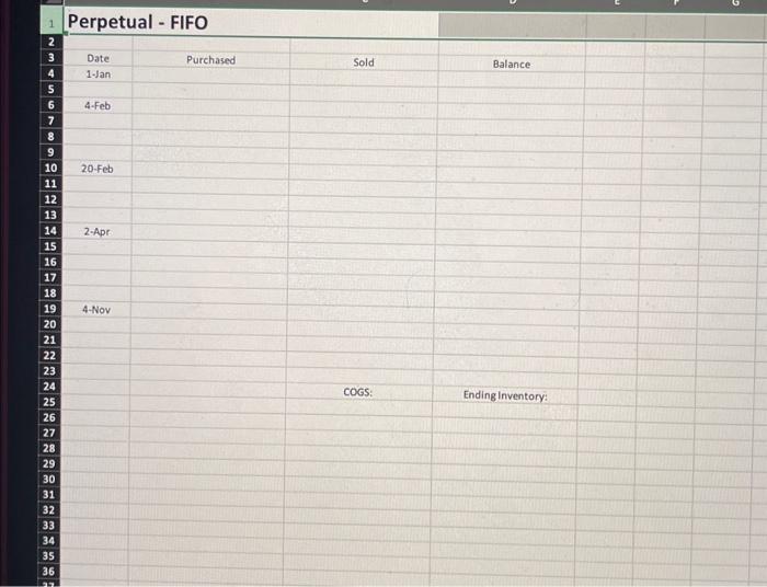 Solved Instructions Compute cost of goods sold, assuming | Chegg.com