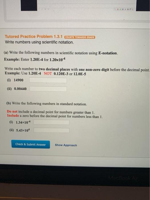 Solved Tutored Practice Problem 1.3.1 COUNTS TOWARDEGRADE | Chegg.com