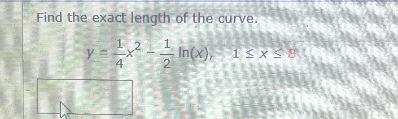 Solved Find the exact length of the | Chegg.com