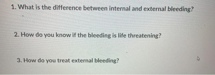 Solved 1. What is the difference between internal and | Chegg.com