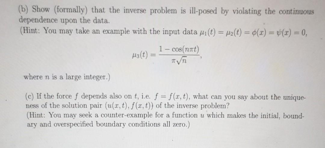 Question 2. (25 marks) Consider the inverse force | Chegg.com