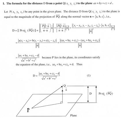 Solved Use the formula to find the distance from point P(3, | Chegg.com