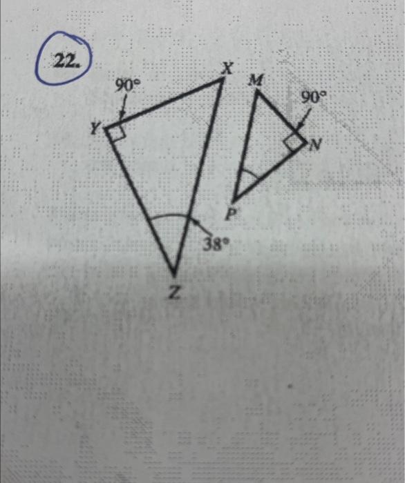 Solved #14. 22. find all unknown angle measure in each pair | Chegg.com