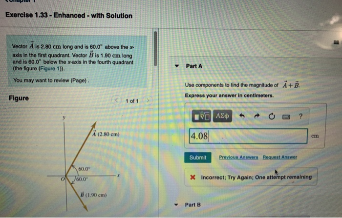 Solved орот Exercise 1.33 - Enhanced - with Solution Vector | Chegg.com