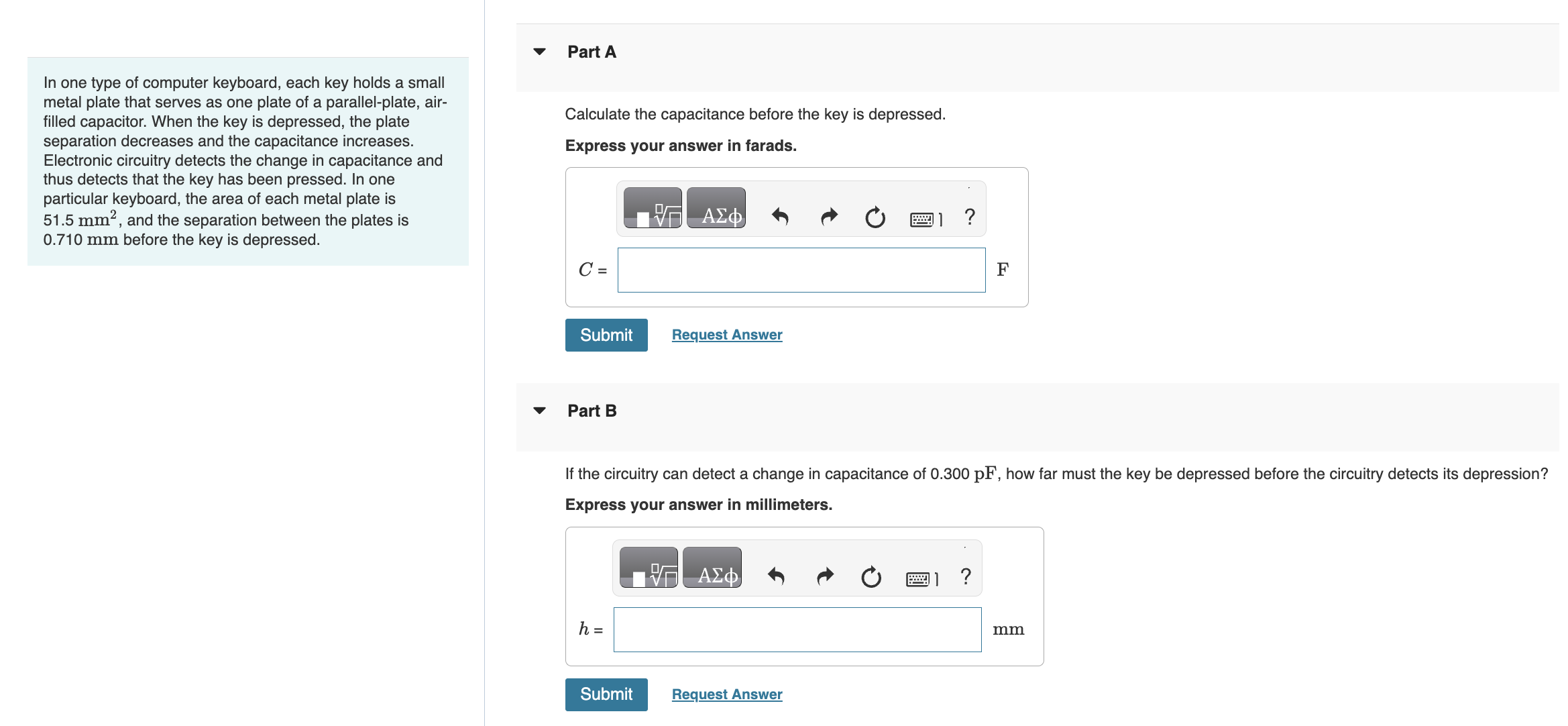 Solved In one type of computer keyboard, each key holds a | Chegg.com