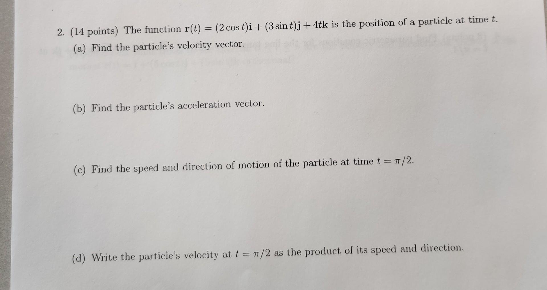 Solved Please be as thorough and neat as possible. I really | Chegg.com