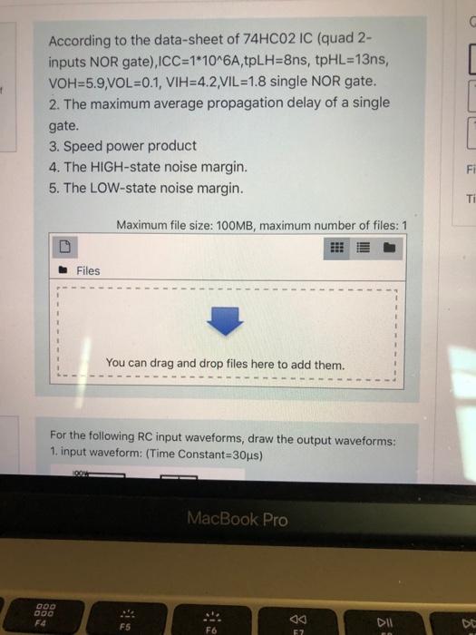 Solved G According to the data-sheet of 74HC02 IC (quad 2- | Chegg.com