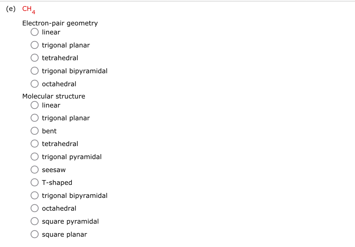 Solved (f) ICl3Electron-pair geometrylineartrigonal | Chegg.com