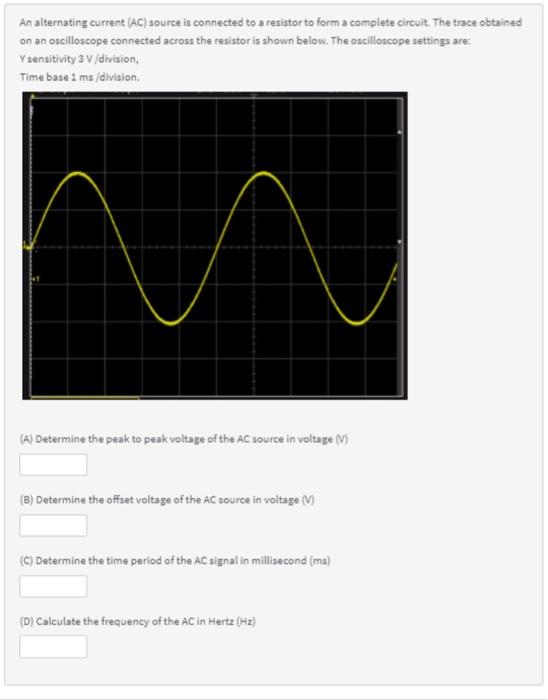 Solved An Alternating Current Ac Source Is Connected To A 