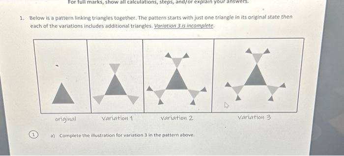 Solved For full marks, show all calculations, steps, and/or | Chegg.com