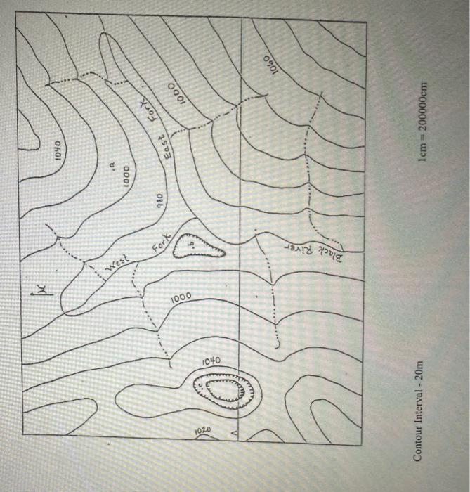 Solved 1. What is the length of the Fork River (show work)2. | Chegg.com