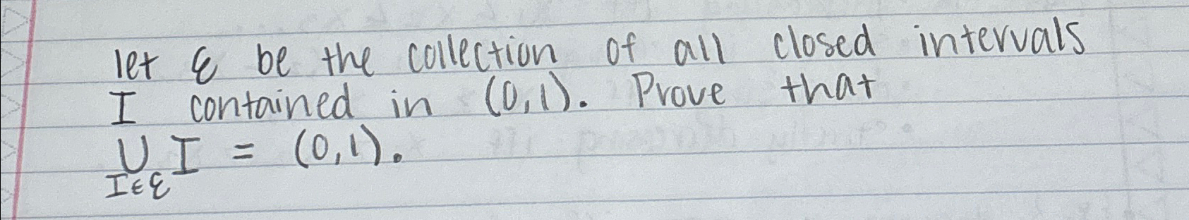 let E be the collection of all closed intervals I | Chegg.com