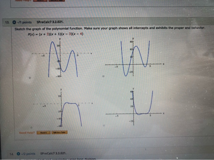 Solved 13. -71 points SPreCalc 3.2.021. Sketch the graph of | Chegg.com