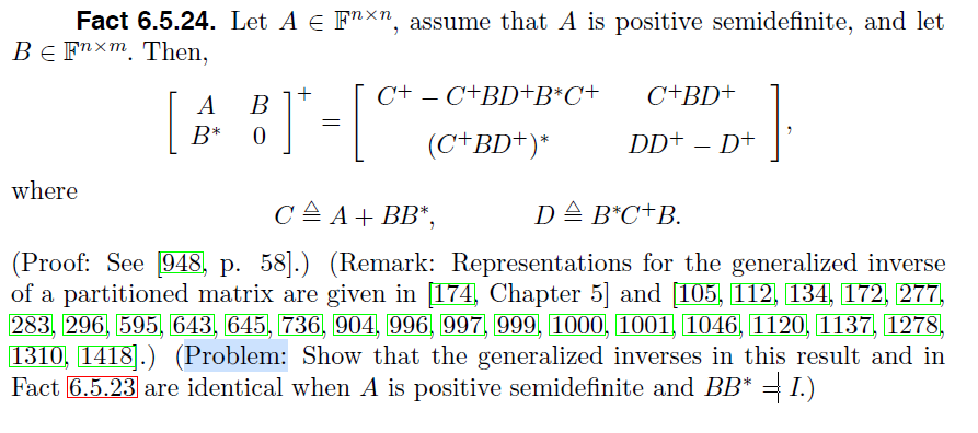 Solved (Problem: Show that the generalized inverses in this | Chegg.com