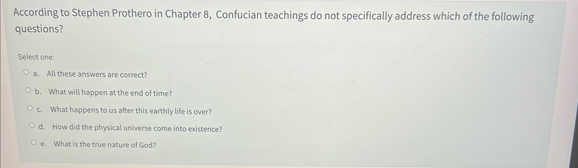 Solved According to Stephen Prothero in Chapter 8, | Chegg.com